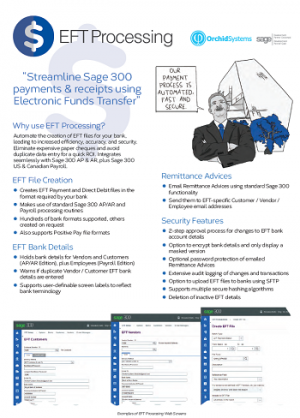 EFT Processing (Sage 300) Brochure | Resources | Orchid Systems