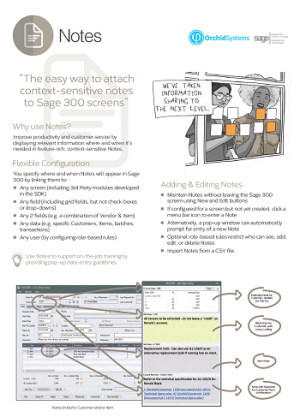Notes Brochure | Resources | Orchid Systems