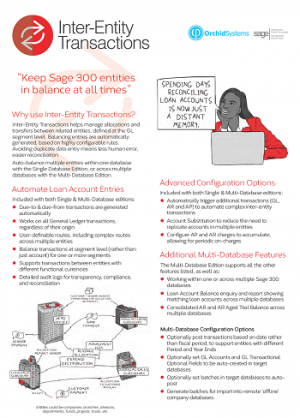 Inter-Entity Transactions Brochure | Resources | Orchid Systems