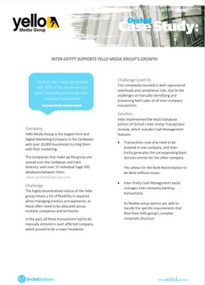 Inter-Entity supports Yello Media Group’s growth | Orchid Systems