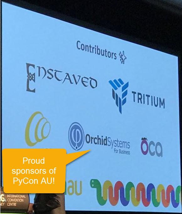 Steve and Anne get wrapped up in Python at PyCon AU | Orchid Systems ...