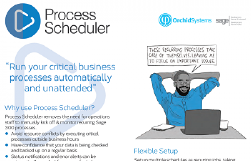 Process Scheduler | Orchid Systems | Sage 300 Add-ons