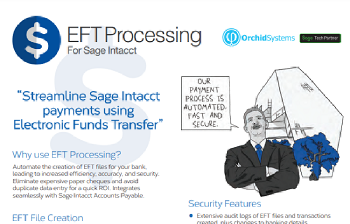 EFT Processing (for Sage Intacct) | Orchid Systems | Sage Add-ons